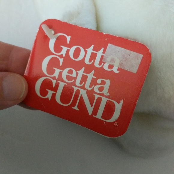 Gund | Toys | Vintage Gund Stuffed Animal Bear Snuff White Soft Tag 9s ...